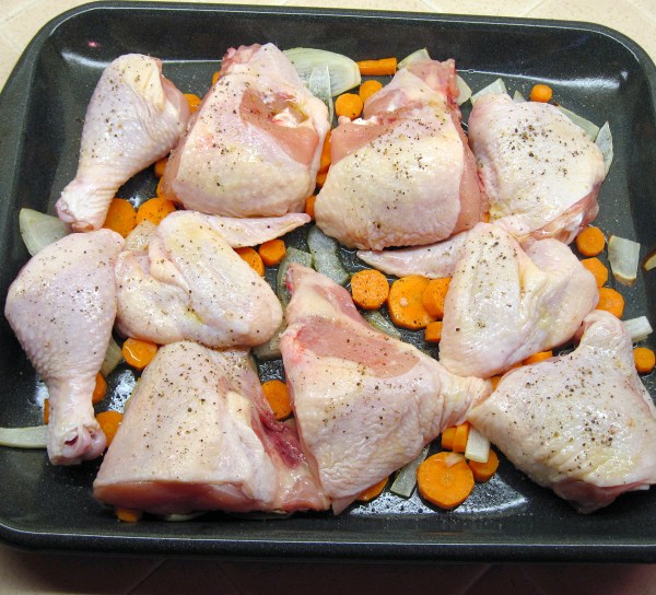 Quick Roast Chicken Parts with Carrots | In the kitchen with Kath