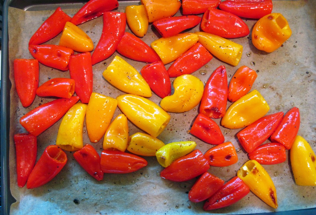Oven-Roasted Mini Sweet Peppers | In the kitchen with Kath