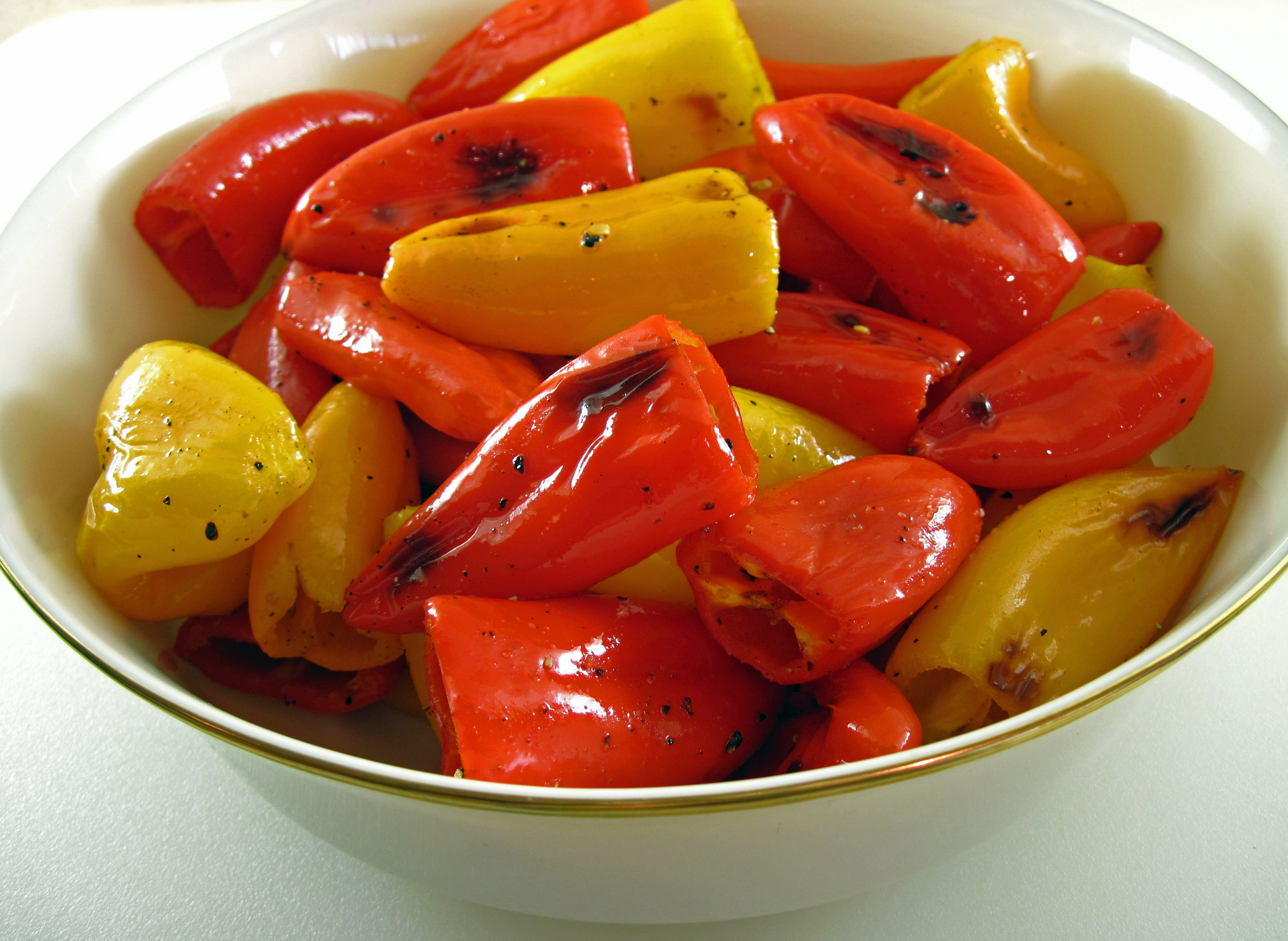 Oven-Roasted Mini Sweet Peppers | In the kitchen with Kath