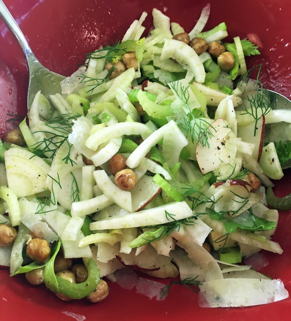 Fennel, Pear, Celery, and Hazelnut Salad | In the kitchen with Kath